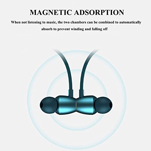 IKXO Neckband Bluetooth Headphones Noise Cancelling Headset with Mic Wireless Earbuds 5.0 CVC 8.0 Waterproof Sport Earphones for Running Driving Working Compatible
