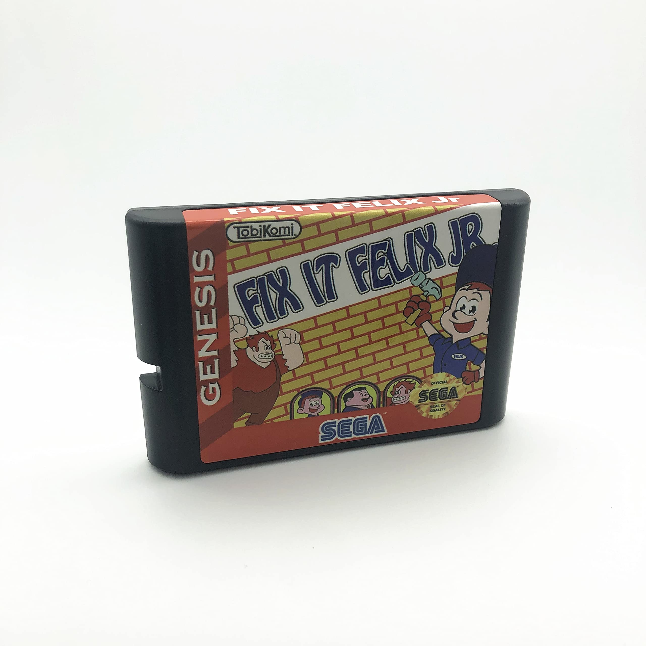 Royal Retro Fix It Felix Jr For Sega Genesis And Mega Drive 16 Bit Video Games Conosle (Black)