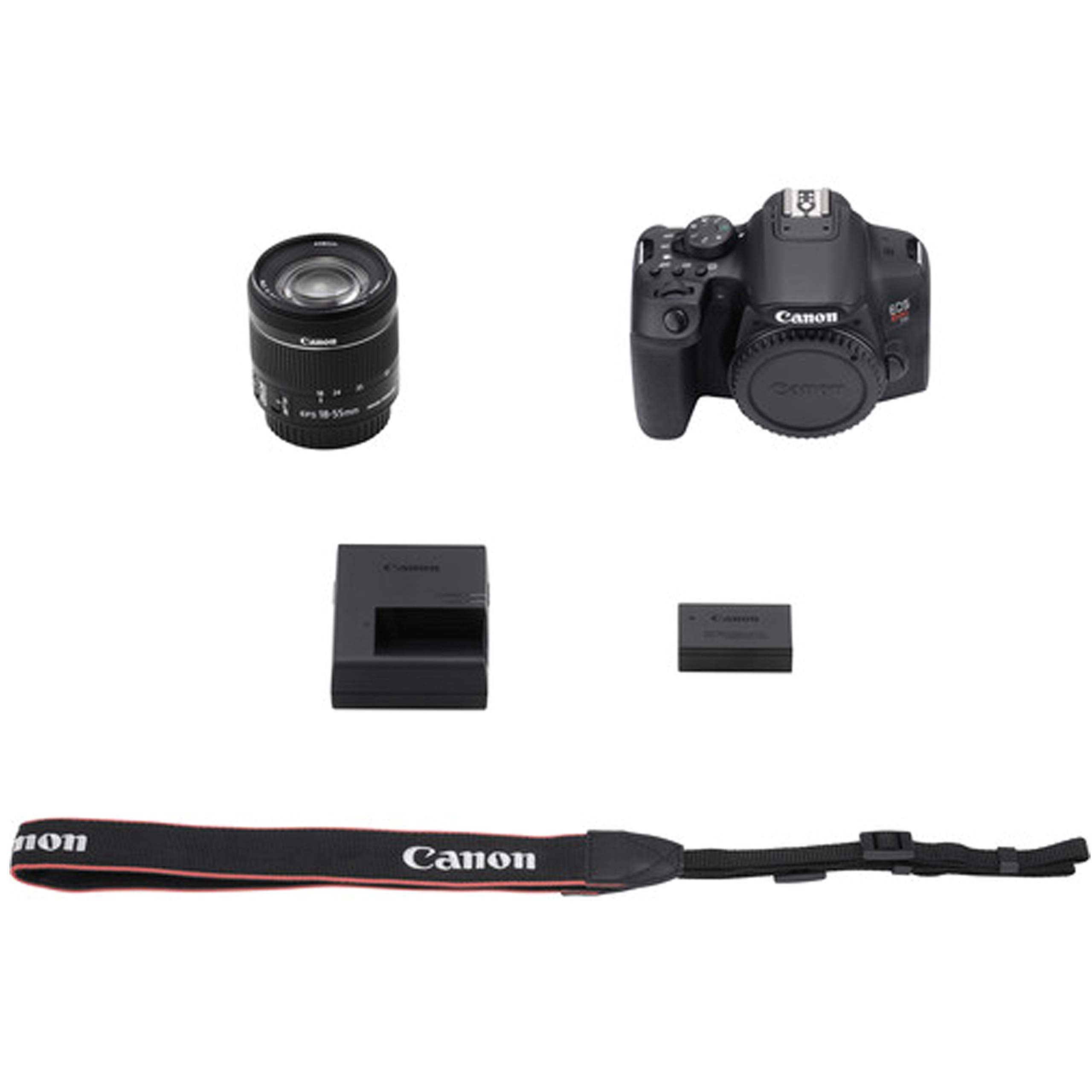 Canon EOS Rebel T8i DSLR Camera w/EF-S 18-55mm F/4-5.6 is STM Zoom Lens + 128GB Memory + Case + Tripod + Filters (36pc Bundle)