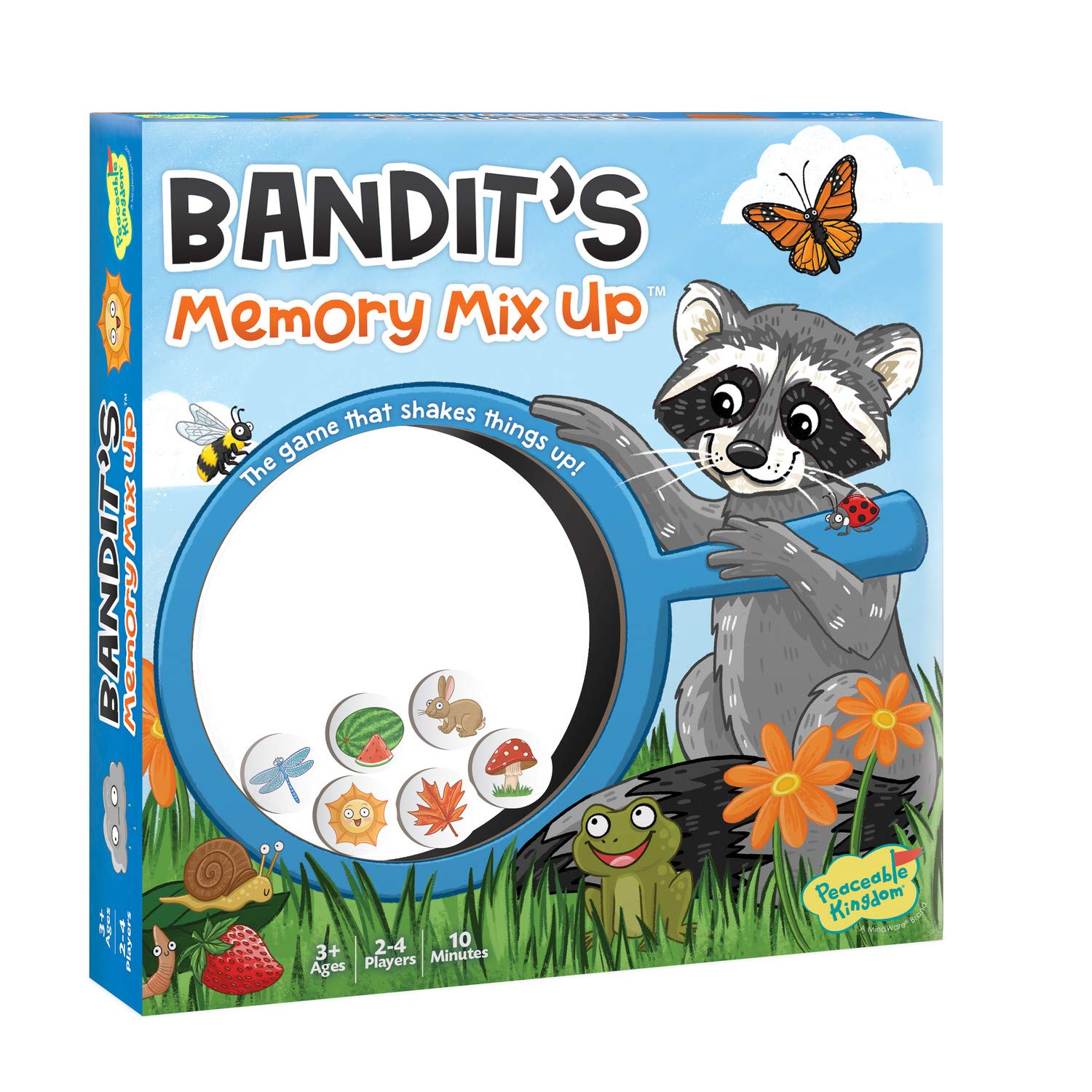 Peaceable Kingdom Bandit’s Memory Mix-Up - Memory Game for Kids - Great for Single Players, Big & Small Groups - Ages 3 & up