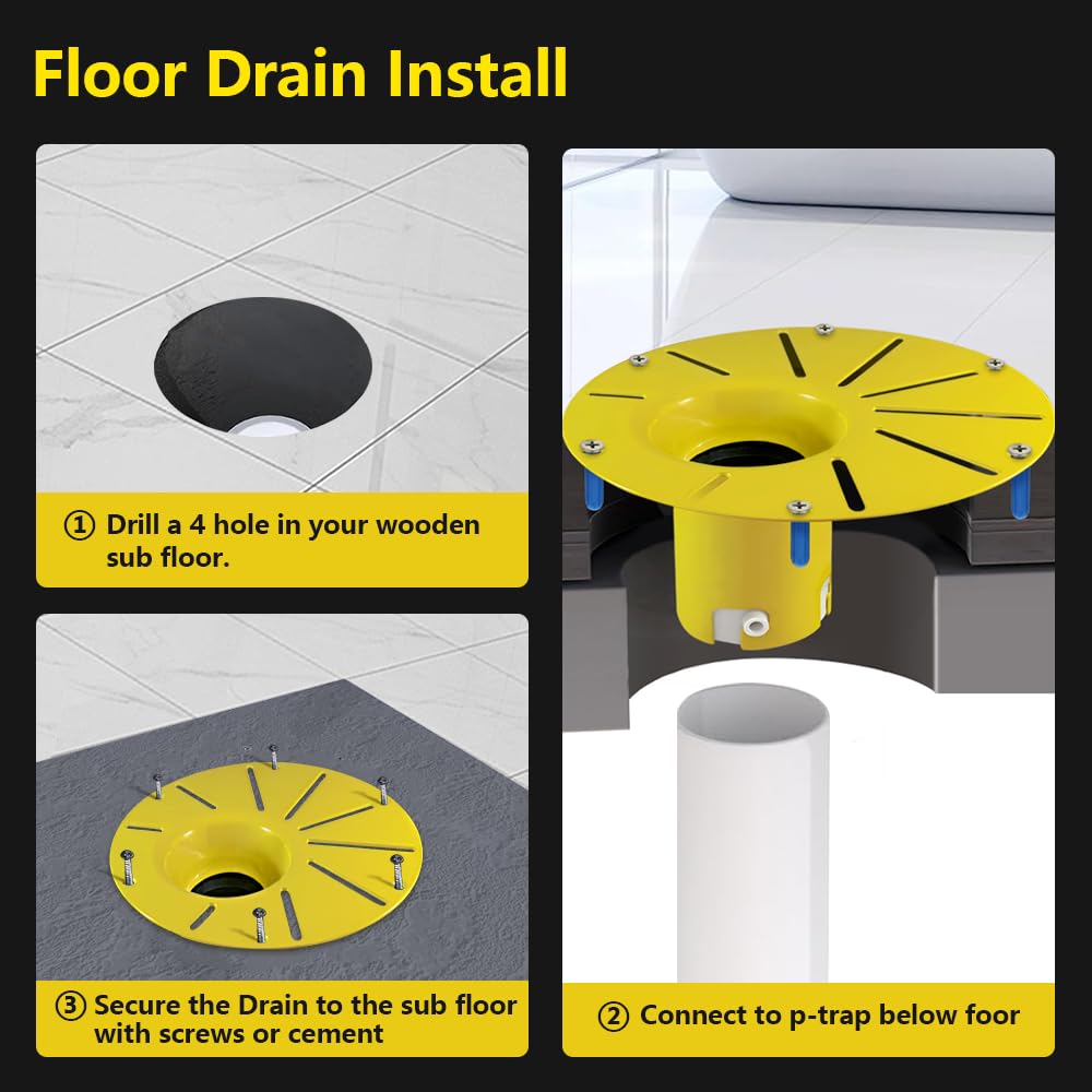 Freestanding Tub Drain Rough-in Kit for Free Standing Bathtub - Freestanding Bathtub Tub Drain With Brass Tail Pipe and ABS Plastic Adapter,Fits withl½male,l½female or1½''threaded bathtub drains