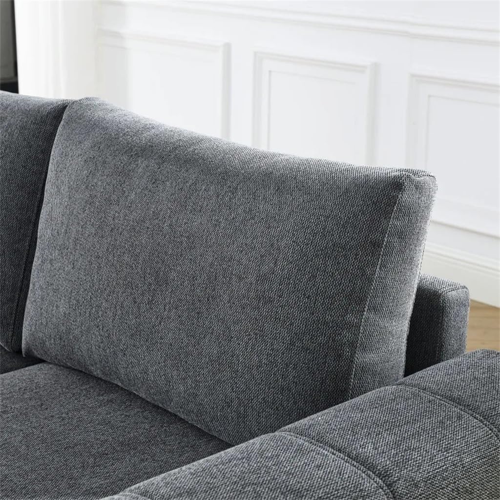FANCUF Upholstered Modular Sofa, U-Shaped Sectional Sofa Sets for Living Room Apartment(4-Seater with 2 Ottoman)