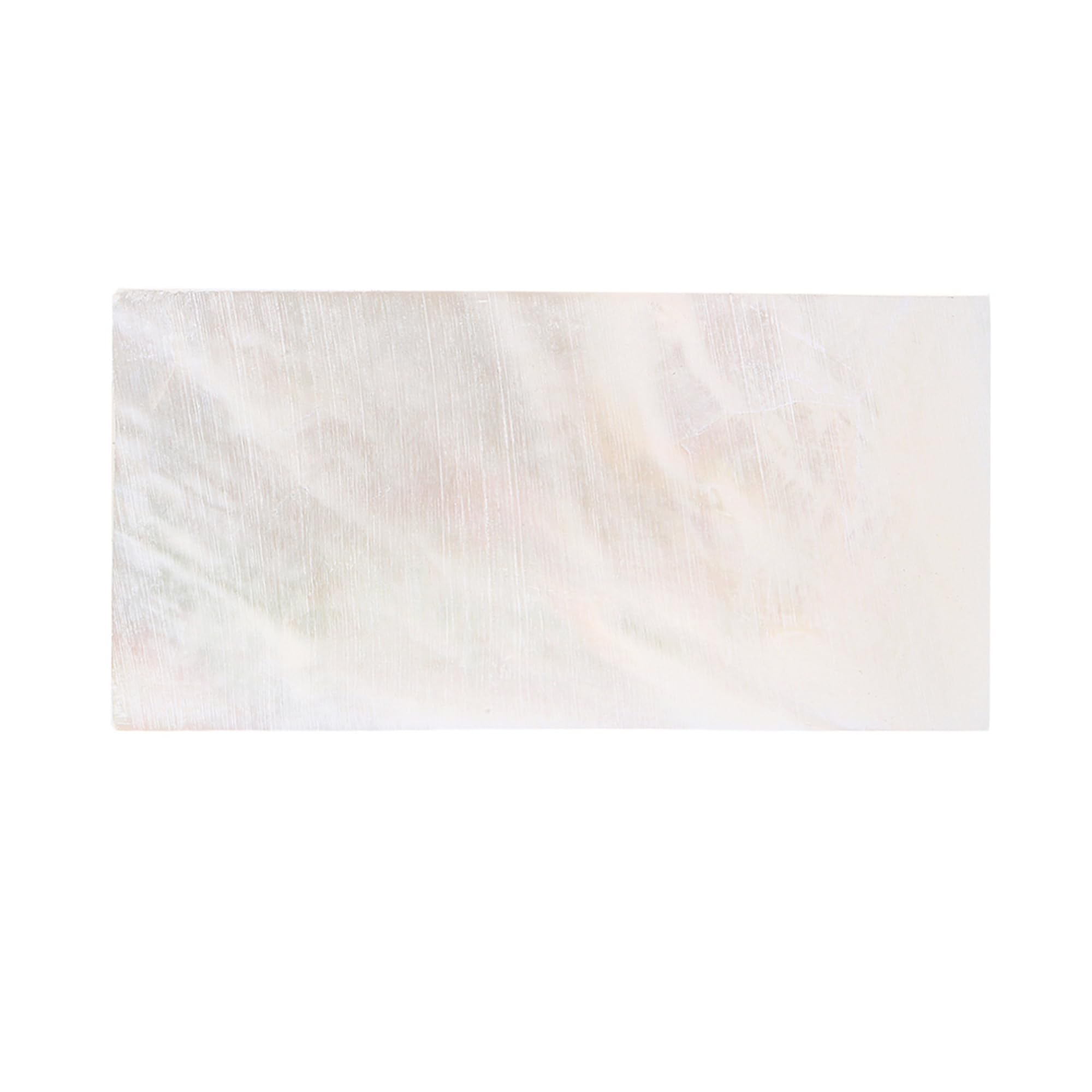 Musiclily Pro Natural Mother of Pearl Guitar Inlay Material Blank Sheet 50x25x2mm, White Pearl