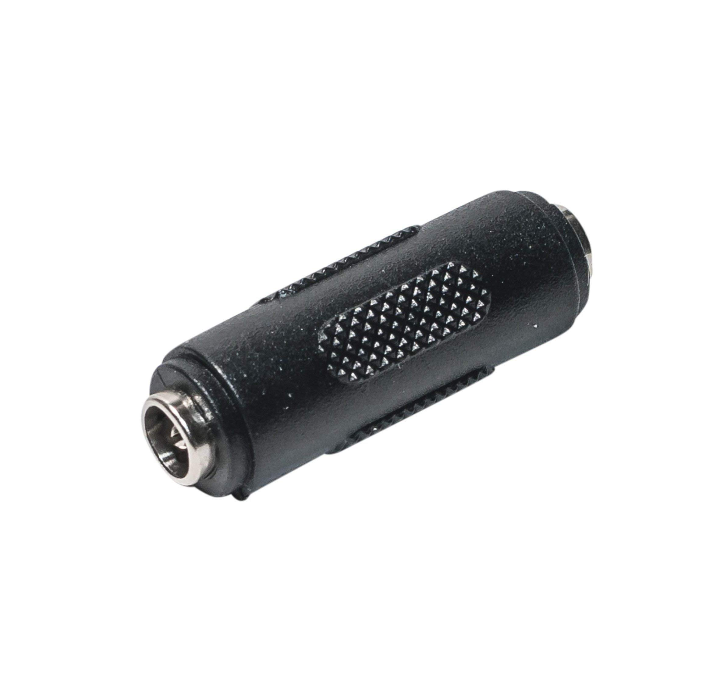 Qaoquda DC 5.5 x 2.1mm Power Adapter, (2 Pairs) DC Power 5.5mm x 2.1mm Female to Female Coupler, Male to Male Coupler, for LED/CCTV Camera