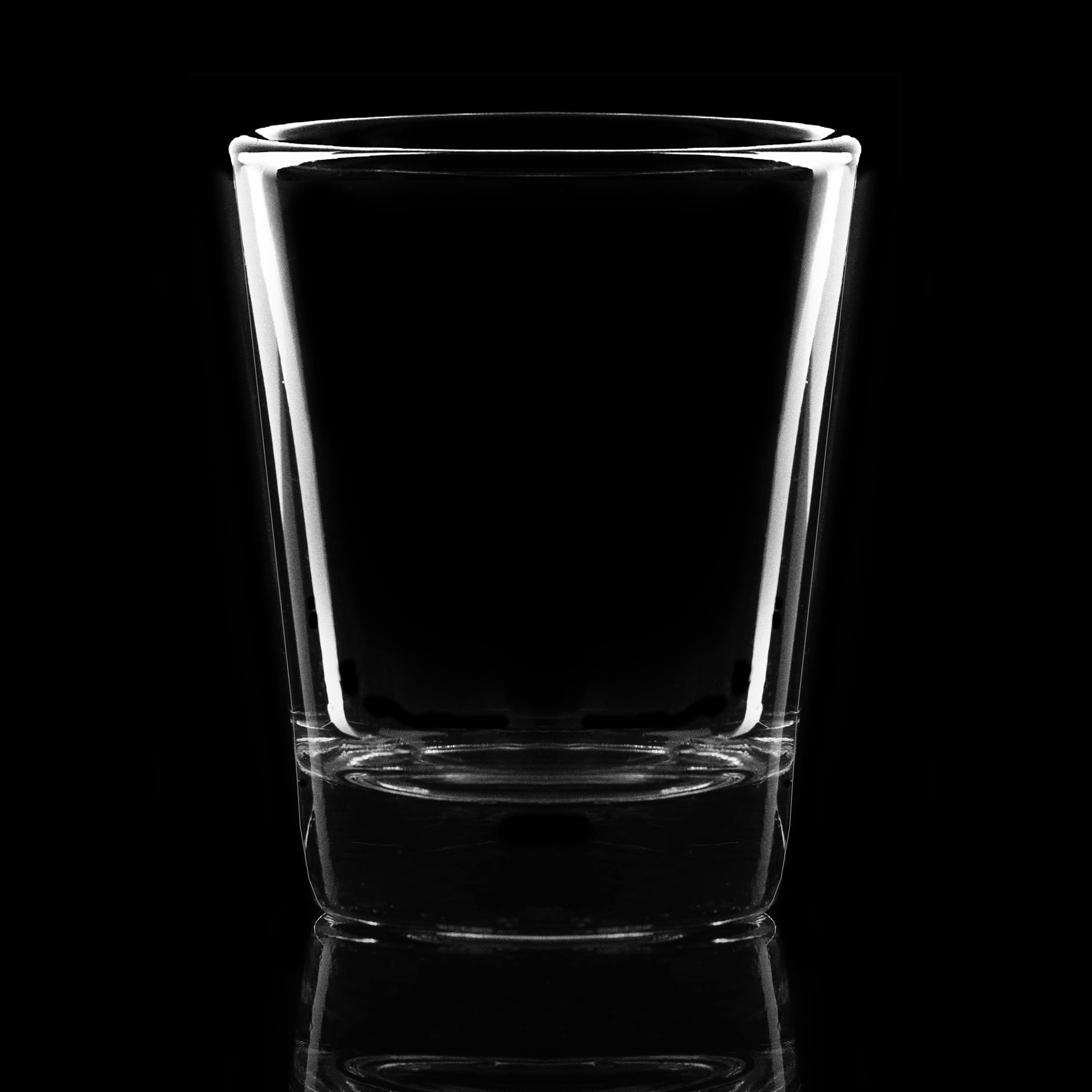 Burns Glass Drinking Glasses, Heavy Base Shot Glass Set, 1.75 Oz. (Set of 6)