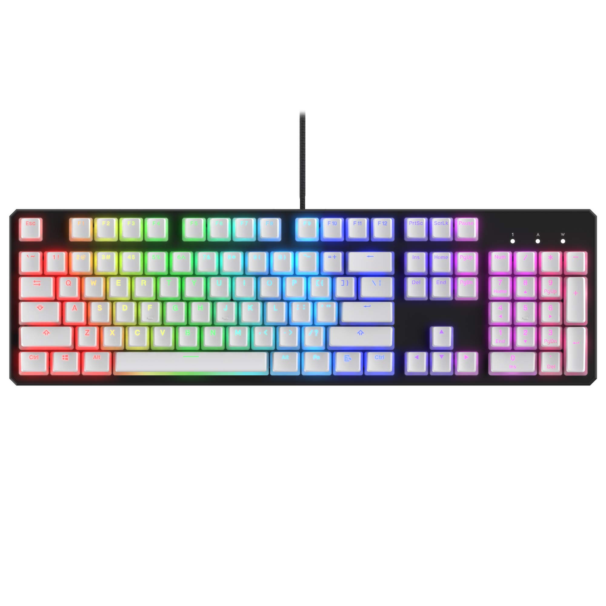 TECWARE PBT Keycaps, Double-Shot PBT Keycap Set, for Mechanical Keyboards, Full 112 Keys Set, OEM Profile, English (US, ANSI)