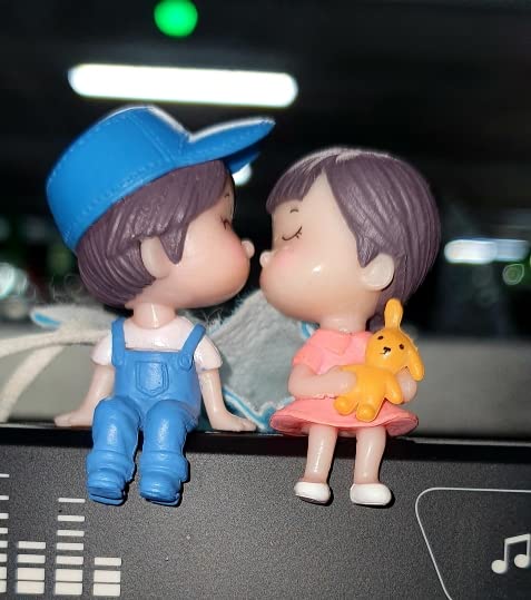 Lefe Liee car bobblehead dashboard decorations, kawaii cute car accessories for women interior cute, funny aesthetic car ornament for girls (standard)