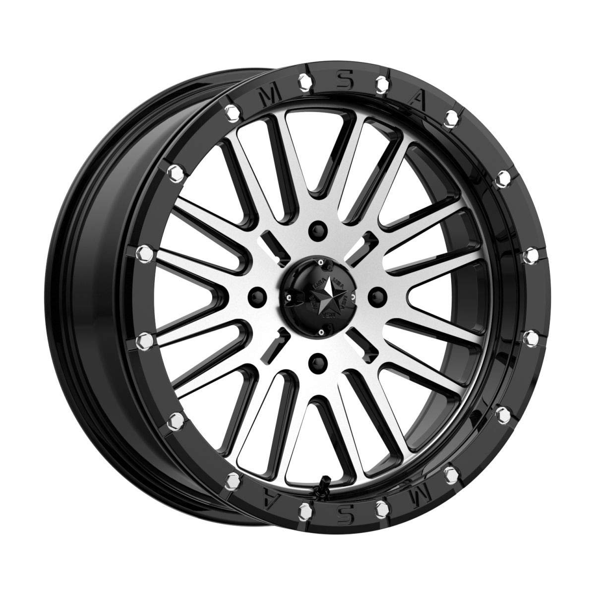 MSA Offroad Wheels MA37 14X7 4X156 G-BLK MACH 10MM - M37-04756