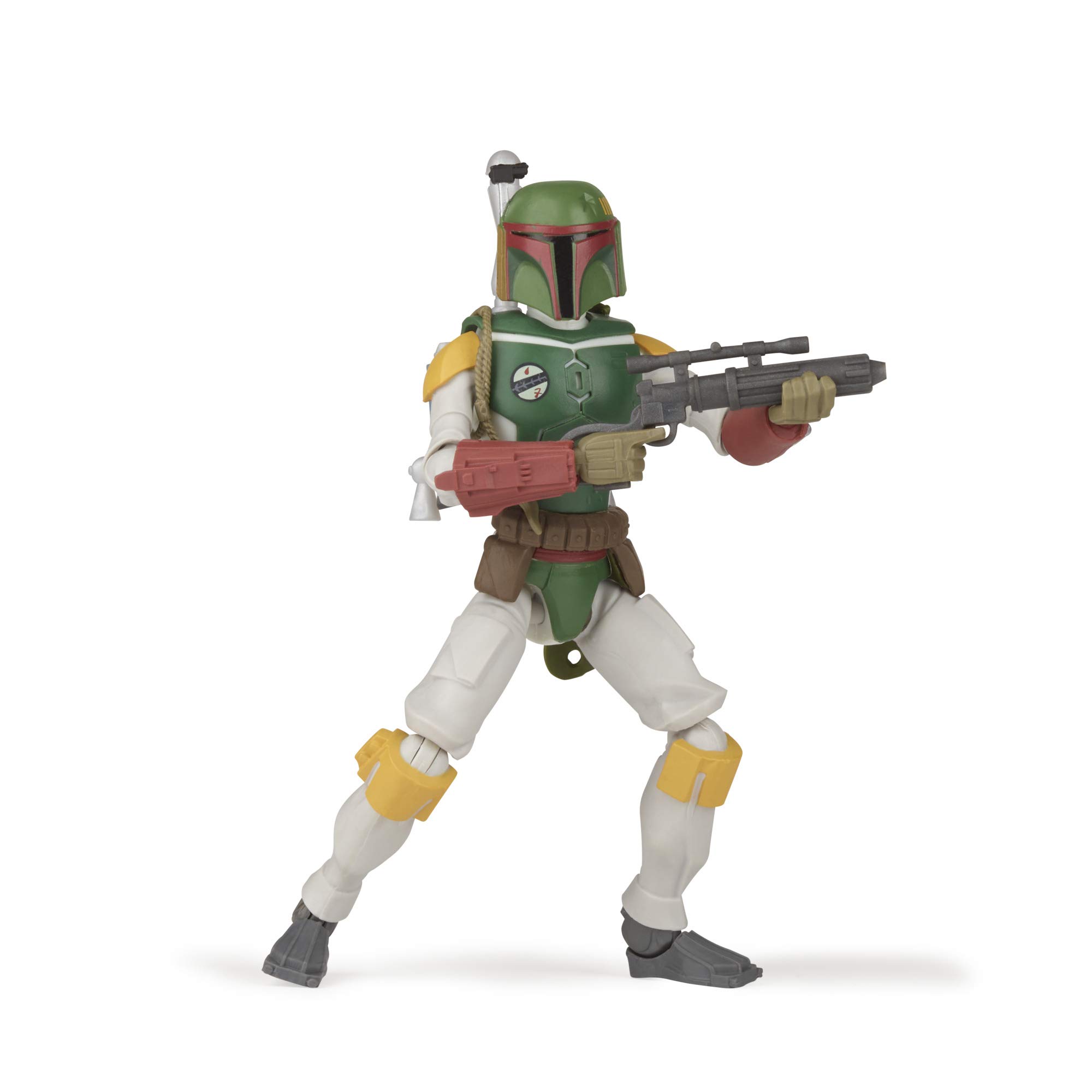 STAR WARS Galaxy of Adventures Boba Fett Toy 5-inch Scale Action Figure with Fun Projectile Feature, Toys for Kids Ages 4 and Up