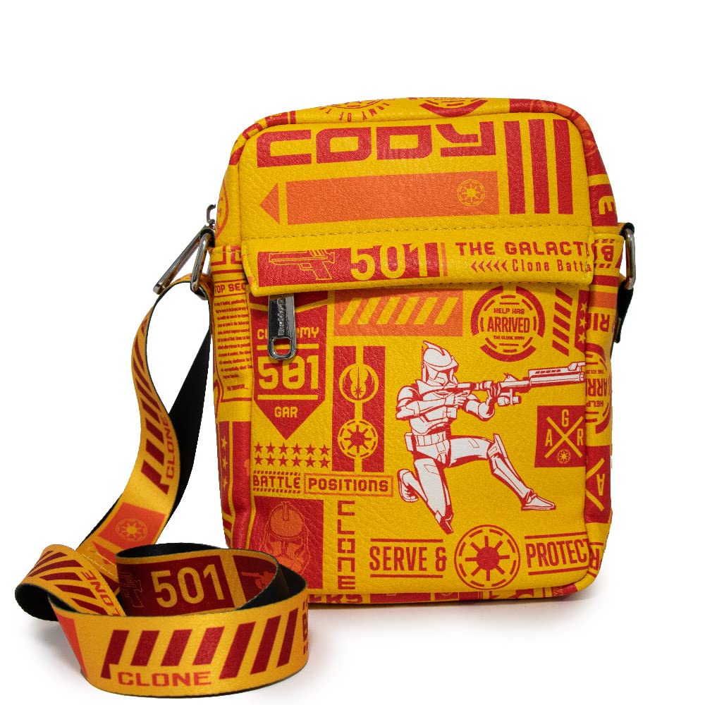 Star Wars Bag, Crossbody, Clone Wars, Commander Cody, Vegan Leather 8.0" x 6.5"