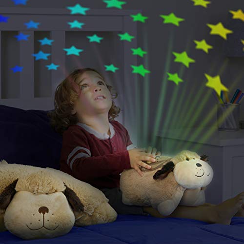 Pillow Pets Signature Snuggly Puppy Sleeptime Lite, 1 Count (Pack of 1), Brown