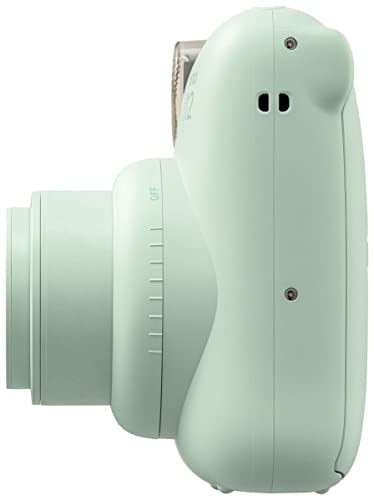 Fujifilm Instax Mini 12 Instant Film Camera (Mint Green), Fujifilm Instax Mini Twin Pack Instant Film 20 Prints, Case - Acessory Bundle