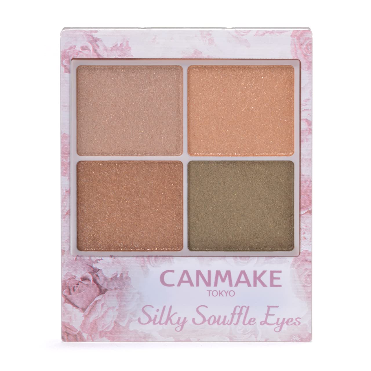 CANMAKE Silky Flared Eyes 09 Urban Khaki High Color Glossy 4 Color Eye Shadow