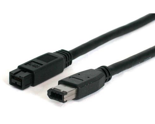 StarTech.com 6 ft IEEE-1394 Firewire Cable 9-6 M/M - IEEE 1394 Cable - 6 pin FireWire (M) to FireWire 800 (M) - 6 ft - Black - 1394_96_6