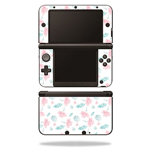 MightySkins Skin Compatible with Nintendo 3DS XL Original (2012-2014 Models) Sticker Wrap Skins Flower Power White