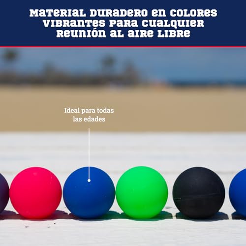 Botabee Beach Paddle Ball Replacement Balls - 6 High-Visibility Pickleball & Smashball Compatible Balls | Colorful Kadima & Pro Kadima Ball Replacement | 6 Small Paddle Balls in High Visibility Colors