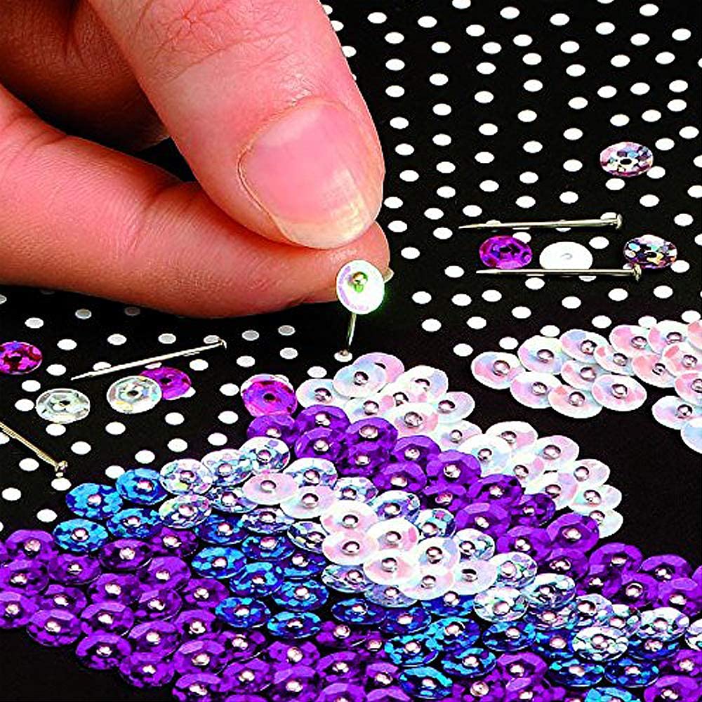 Sequin Art Purple Tiger Lily, Sparkling Arts and Crafts Kit; Creative Crafts for Adults and Kids