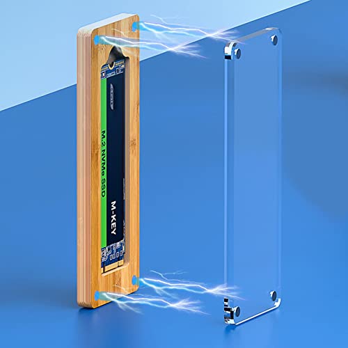 ecoticfate SSD Storage Support M.2 2280 | Waterproof Storage Case M2 2280 SSD Magnetic Adsorption | M.2 2280 Internal Solid State Drive Anti-Shock Protection