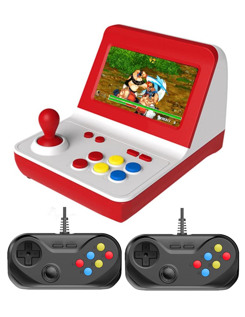 New JXD classic nostalgia big rocker retro Multiplayer mini arcade console Dual-core 32GB build in 9000 games more than 10 simulators such as mame/CPS/arcade mp3 mp4