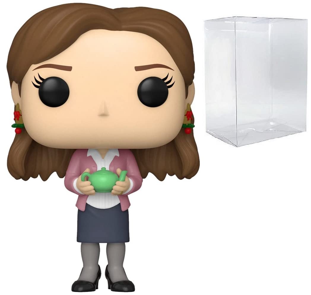 POP The Office - Pam Beesly with Teapot Funko Vinyl Figure (Bundled with Compatible Box Protector Case)