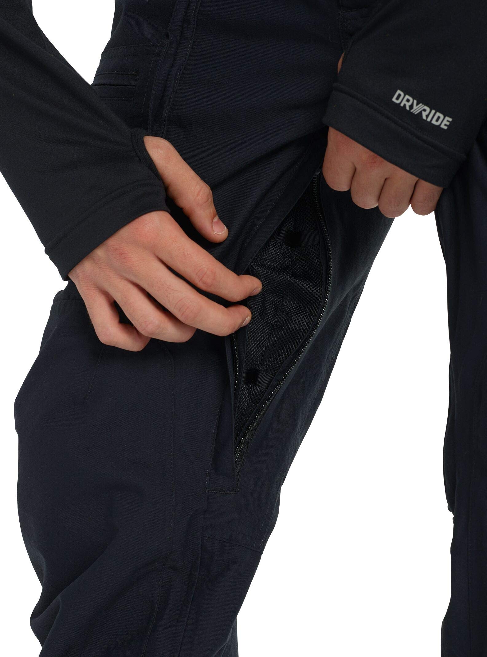 Burton Mens Southside Pant Slim, True Black New, Small