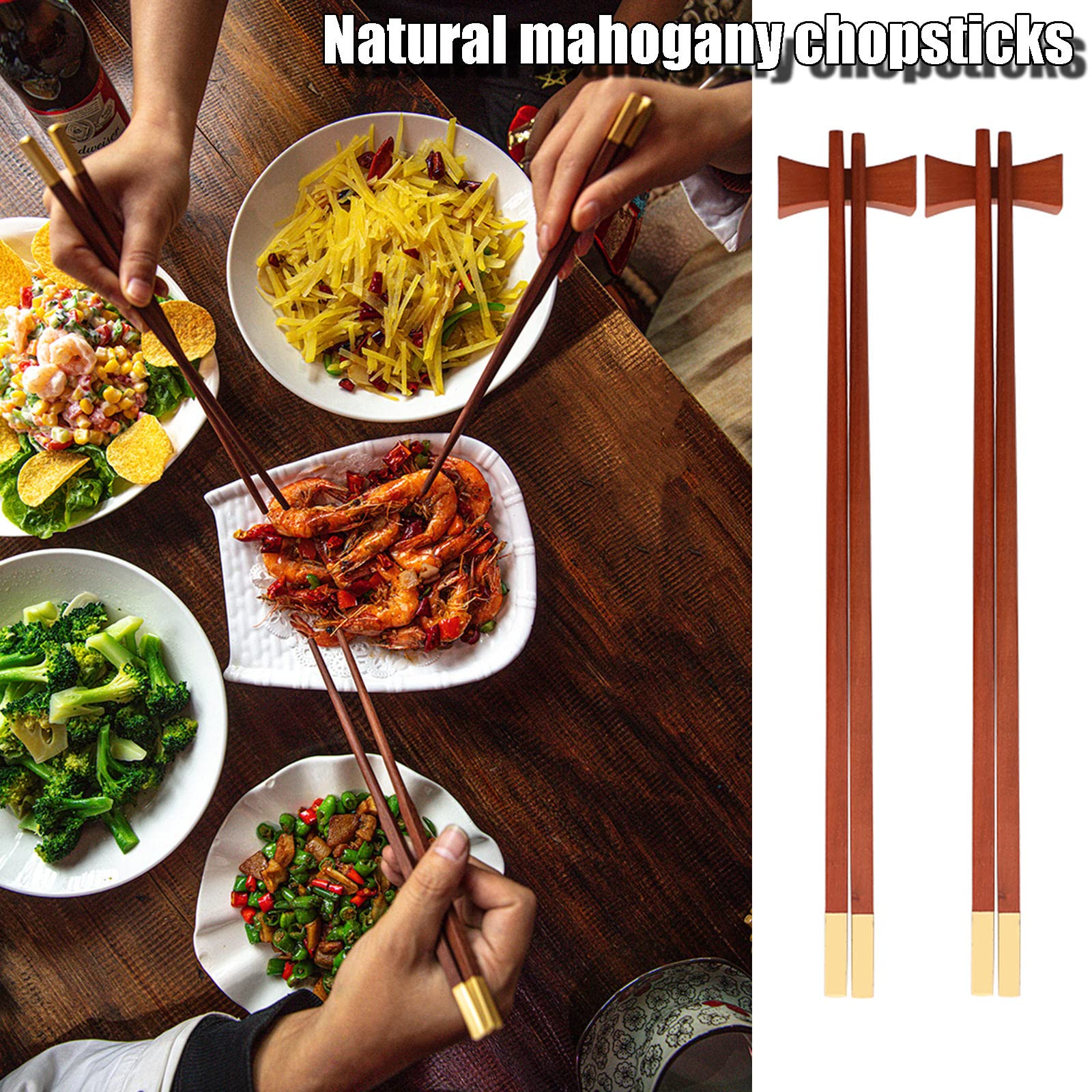 Wooden Chopsticks Reusable Bamboo Chopsticks Small Gift Boxes ,Japanese Korean Chopstick With Case,Cooking Wooden Chopsticks Suitable For Father'S Day, Mother'S Day