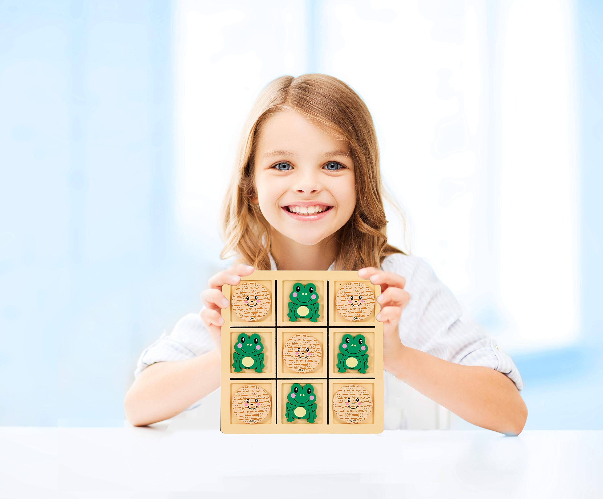 Rite Lite Passover Tic Tac Toad Game | Pesach Seder Tic Tac Toe Educational Plagues Frogs For Kids Game Night Jewish Holiday Party Hours of Fun!