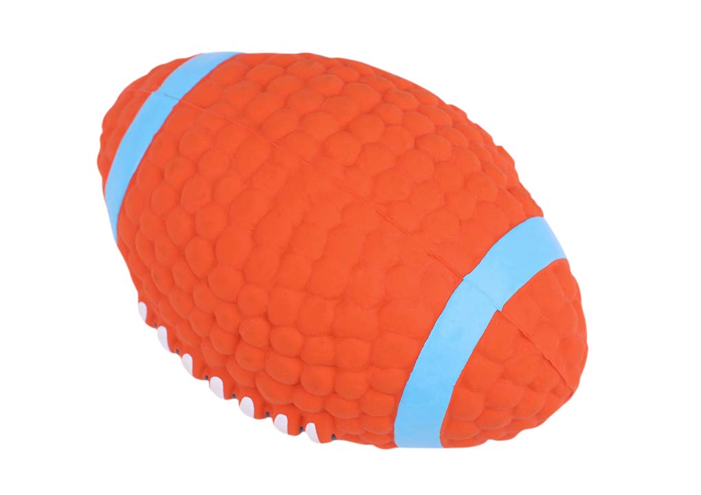 Dog Toys, Indestructible Rubber Puppy Squeaky Chew Toys Durable Dog Teeth Cleaning Squeaker Interactive Training Molar Bite Balls Floating Bouncy Pets Fetch Ball Toys for Small Medium Large Dogs