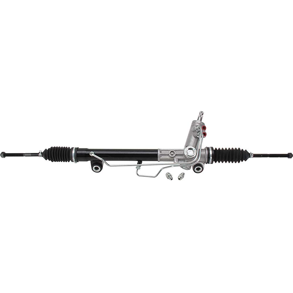 Mustang II Power Steering Rack & Pinion w/Offset Bushings, 82-88 T-bird Design, AN-6 Fittings, 3/4"-36 Spline Input, Compatible with Original & Aftermarket Crossmembers, 15:1 Ratio