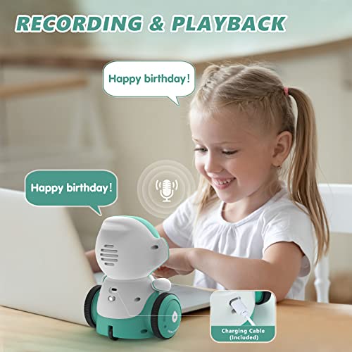 GILOBABY Robot Toys, Rechargeable Smart Talking Robots for Kids, Intelligent Robot with Voice Controlled Touch Sensor, Singing, Dancing, Recording, Repeat, Birthday Gifts for Boys Ages 6+ Years