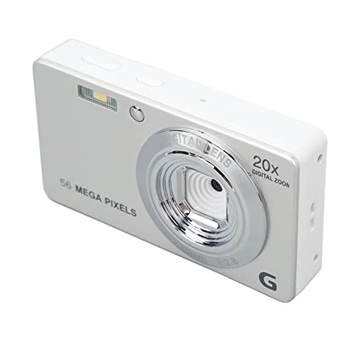 Camera Black 56MP 4K 20X High Definition Digital Camera for Adult Party (Silver)