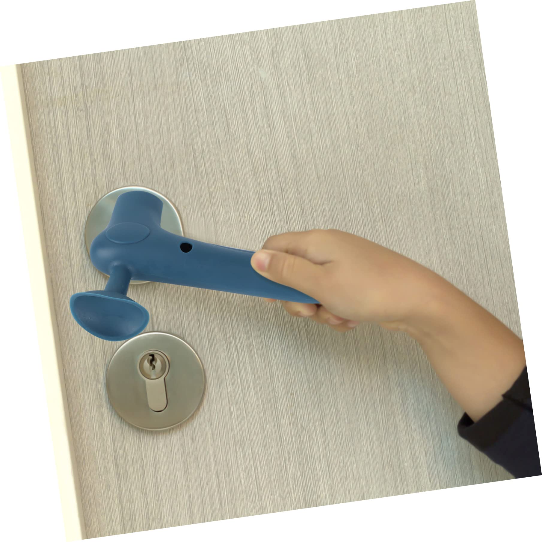 Door Handle Wall Protector 2pcs Protectors Silicone Covers Door- Green Shape Doorknobs Sleeve Noise Knob Cover Bumper Cabinets with Reusable Silencer Anti- Protector Handle Door