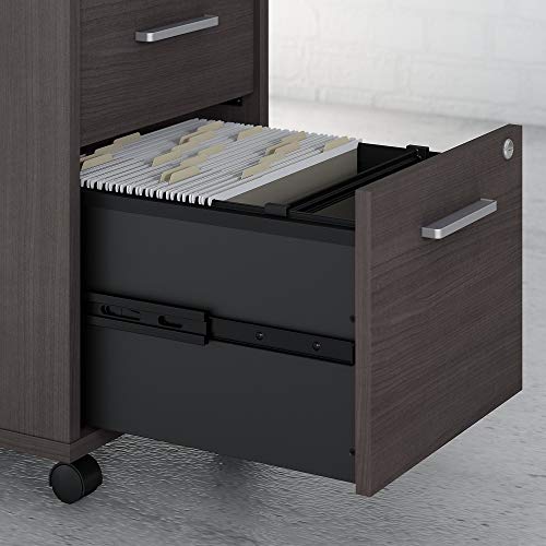 Bush Business Furniture Method 3 Drawer Mobile File Cabinet-Assembled, Storm Gray