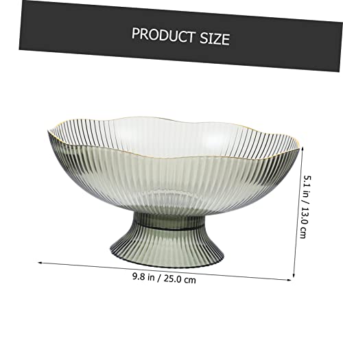 Hoement Stewed Fruit Bowl trifle bowl plastic serving platter fruit serving tray footed fruit tray footed serving tray dessert dish fruit container tea cup drain tray food the pet pylon
