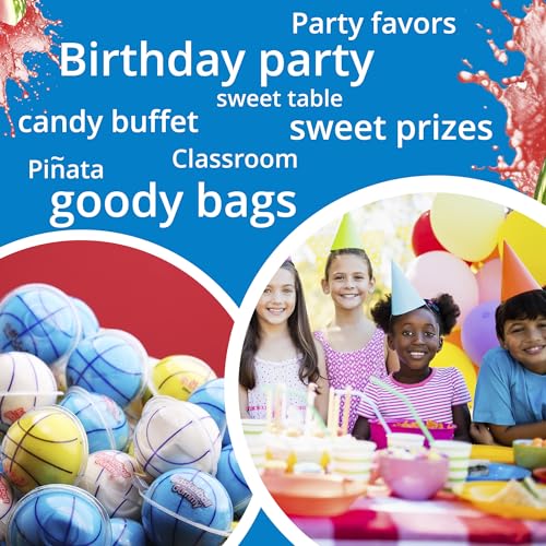 Gummy Candy - Jelly Filled Gummies - Fun Basketball Gummy Candies Filled with Fruit Jam - Assorted Flavors - 10 pcs Individually Wrapped Chewy Candy