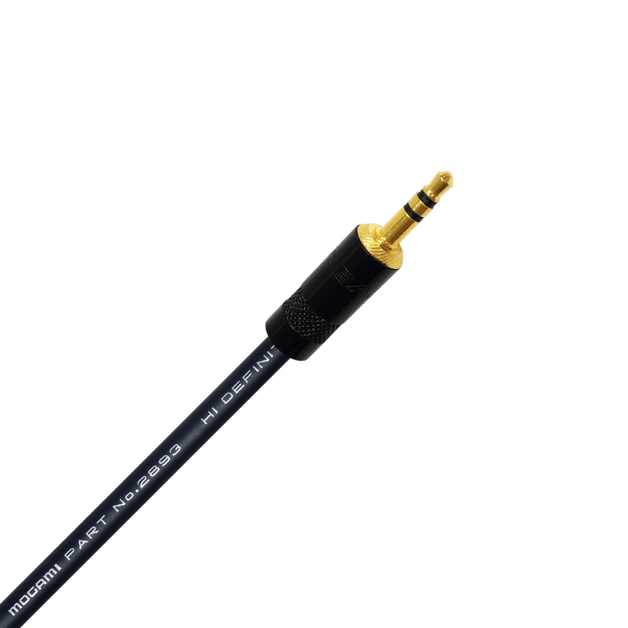 WORLDS BEST CABLES 10 Foot - Quad Balanced Connecting Cable Custom Made Using Mogami 2893 Wire and Neutrik-Rean NYS231BG 3.5mm Gold Mini TRS Plugs