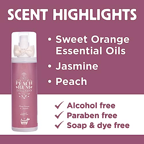 hownd Peach Bum Natural Parfum For Dogs - Long Lasting Perfum With Sweet Orange And Jasmine - Freshen Up Between Baths - Free From Alcohol, Parabens, Soap And Dyes - 8.5oz