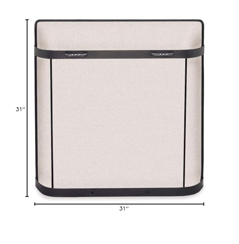 Pilgrim Home and Hearth Pilgrim SGI Series Fireplace Screen Spark Guards, 31 W x 31 H x 6.5" D, Vintage Iron (18371-1)