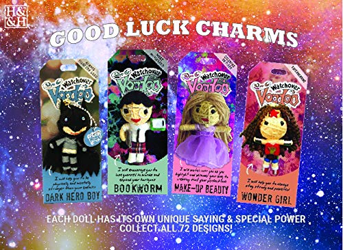 Watchover Voodoo - String Voodoo Doll Keychain – Novelty Voodoo Doll for Bag, Luggage or Car Mirror - Dark Hero Boy Voodoo Keychain, 5 inches, Navy