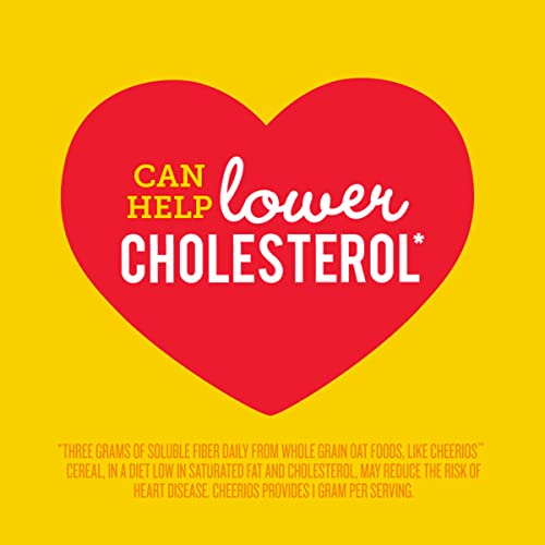 Cheerios Cereal, Limited Edition Happy Heart Shapes, Heart Healthy Cereal With Whole Grain Oats, Giant Size, 20 oz