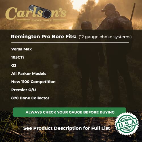 CARLSON’S Choke Tube Remington Pro Bore 12 Gauge Black Cloud Waterfowl Choke Tube, MR, Black