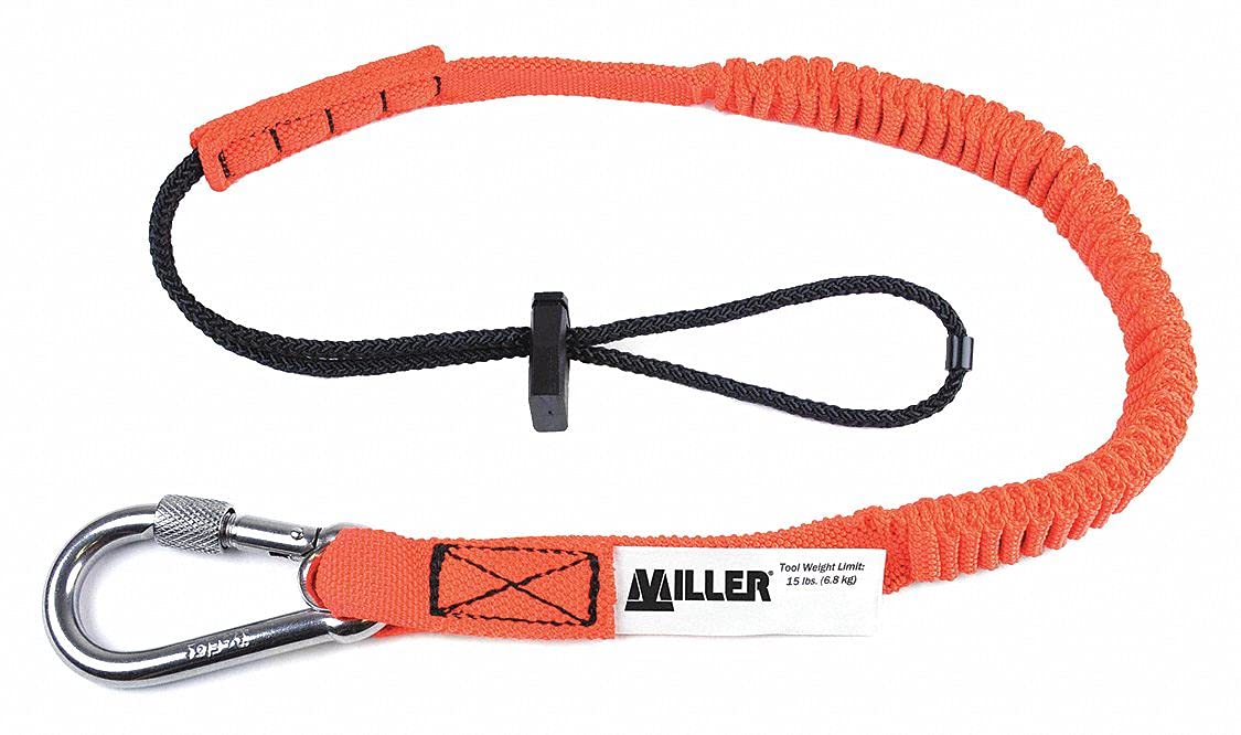 Miller MBUNLAN32-48CAR Orange Tool Lanyard with Carabiner (10/PK)