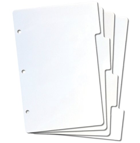 Tabbed Mini Stamp Storage Panels 4/Pkg 8.25"X6"-