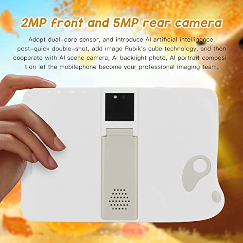 Dpofirs 7in Kids Tablet, 7inch IPS HD Large Screen, 4GB 128GB 8 Core CPU Tablet with 2MP 5MP Dual Camera, 6000mAh WiFi Android10 Gaming Tablet for Kids Birthday Gifts