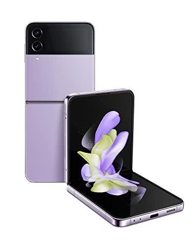 SAMSUNG Galaxy Z Flip 4 Cell Phone, Factory Unlocked Android Smartphone, 128GB, Flex Mode, Hands Free Camera, Compact, Foldable Design, Informative Cover Screen, US Version, 2022, Bora Purple