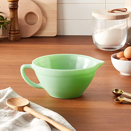 Jadeite Glass Collection⢠1.25 Quart Mixing Bowl w/ Handle