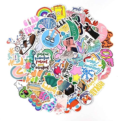 Inspiration Stickers for Laptop Phone Teens Kids Skateboard students adults Computer Decals Positive Cute Vinyl Waterproof Sticker Pack Quote Stickers Water Bottles Sticker Motivational Words Stickers