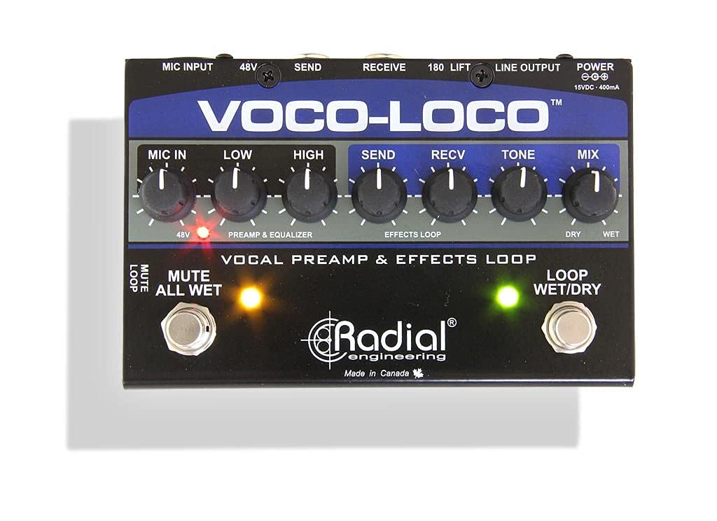 Radial Voco Loco Microphone Effects Loop Switcher for Guitar Effects