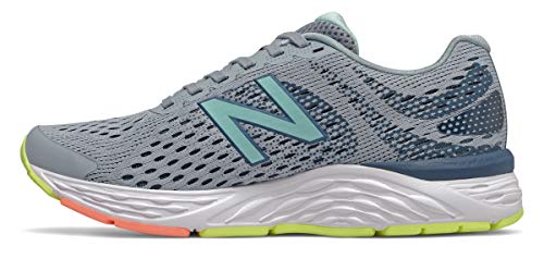 New Balance Women's 680 V6 Running Shoe, Light Slate/Stone Blue, 6.5 M US