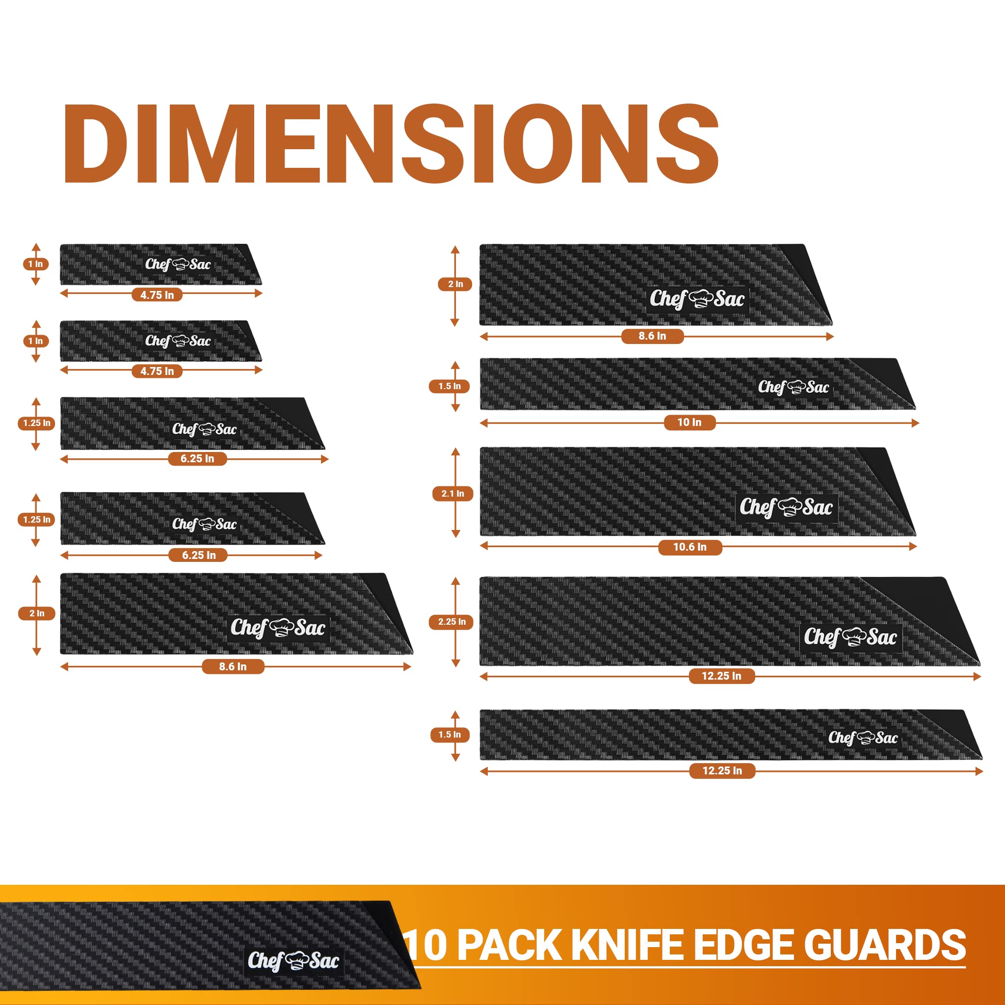Chef Sac Chef Knife Backpack with 10-Pack Knife Guards Included